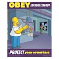 Safetyposter.Com Simpsons Safety Poster, Obey Lockout, ENG S1111 | Zoro
