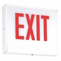 Dual-Lite Exit Sign, LED, Steel, Red, Battery Backup CLSSE-3 | Zoro