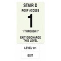 Intersign NFPASgn, Stair Id D, Floors Served 1 to 7 NFPA-PVC1812-X(D1A7 ...