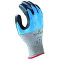Showa Cut Resistant Coated Gloves, A4 Cut Level, 13 ga, Gray, S ( 6 ) S-TEX376S-06 | Zoro