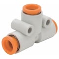 Smc Wye Union, Push-to-Connect x Push-to-Connect x Push-to-Connect, 6 x 8mm Tube OD, Plastic ...
