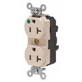 Leviton Modular Receptacle, Duplex, 20A, 5-20R, 125V M8300-ILI | Zoro