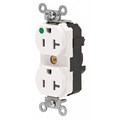Leviton Modular Receptacle, Duplex, 20A, 5-20R, 125V M8300-ILW | Zoro
