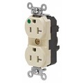 Leviton Modular Receptacle, Duplex, 20A, 5-20R, 125V MT830-ILI | Zoro