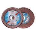 Pferd 4-1/2" x 5/8-11 Thd. POLIFAN® Flap Disc - A SGP CURVE STEELOX, Aluminum oxide, 40 Grit ...