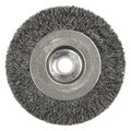 Weiler 4" Narrow Face Crimped Wire Wheel .0118" Steel 5/8"-1/2" Arbr ...