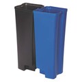 Rubbermaid Commercial 24 gal Rectangular Rigid Liner, Black/Blue, 11 3/ ...