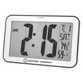 Zoro Select 9" Digital Wall Clock, Silver 1080 | Zoro
