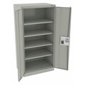 Tennsco Storage Cabinet, 36 in W, 72 in H, Light Gray 7224ELLG | Zoro