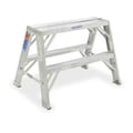 Werner 2 Steps, Aluminum Step Stand, 300 lb. Load Capacity, Gray TW372 ...
