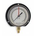 Miljoco Pressure Gauge, 0 to 160 psi, 1/4" MNPT, Aluminum, Black ...