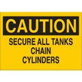 Brady Caution Sign, 10 in Height, 14 in Width, Fiberglass, Rectangle ...