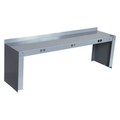 Zoro Select Electrical Shelf Riser, 72Wx15Dx18H, Gray 5W675 | Zoro