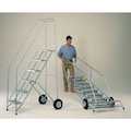 Ballymore 93" H Steel Rolling Ladder, 6 Steps, 350 lb. Load Capacity ...
