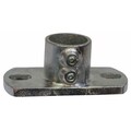 Zoro Select Structural Fitting, Rectangular-Base Flange, Aluminum, 1.25 ...