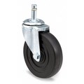 Zoro Select Swivel Stem Caster, Rubber, 3 in., 100 lb. 2F6903004000103R ...