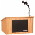 Amplivox Sound Systems Lectern, Table Top, Wireless, Medium Oak SW272 ...