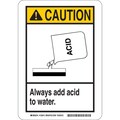 Brady Caution Sign, 14 in H, 10 in W, Rectangle, English, 125913 125913 ...