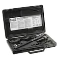 Klein Tools 9 Piece Knockout Punch Set with Wrench, 10 ga. 53732SEN | Zoro