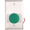 Dortronics Push Button, 125VAC, 2-3/4" W, Green Button 5211-MP23DA/G | Zoro