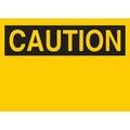 Brady Caution, Caution Blank Sign with OSHA Header, 20 in W x 14 in H ...
