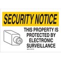 Brady Security Sign, 7" Height, 10" Width, Fiberglass, Rectangle ...