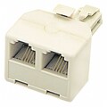 Softalk Double Phone Jack Accesory, Ivory 04425 | Zoro