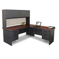 Pronto L Shaped Desk Desk w/Return & Ped, 72"x78, 78" D X 65" H ...