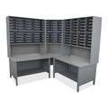 Marvel Mailroom 100 Slot Mailroom Organizer, 2 Storage Shelves, Riser ...