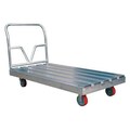 Vestil Aluminum Channel Platform Truck 3600 lb Poly-On-Steel Casters 24 x 48 SDD-2448 | Zoro