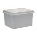 Rubbermaid Office File Tote, Plastic, Granite, PK 2, 2 PK OF0001 | Zoro