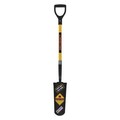 Structron Forward Turn Step Drain Spade Shovel, 29 in L Yellow Premium ...