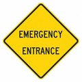 Lyle Emergency Entrance Traffic Sign, 12 in H, 12 in W, Aluminum ...