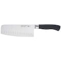 Crestware Cleaver, Serrated, 7 in. L, Black KN162 | Zoro