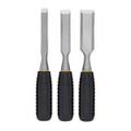 Stanley Wood Chisel Set, 7-3/4 in. L, Steel, 3 pcs. 16-150 | Zoro