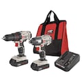 PORTER CABLE 20V MAX* 1/2 in. Cordless Drill/Driver and 1/4 in. Impact ...