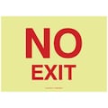 Accuform Exit Sign, No Exit, 7"X10 MLAD509GP | Zoro