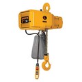 Harrington Electric Chain Hoist, 2,000 lb, 26 ft, Hook Mounted - No Trolley, Yellow NER010LD-26 ...