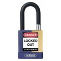 Abus Keyed Padlock, Open, Rectangular Steel Body, Hardened Steel ...