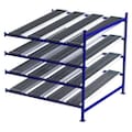 Unex Flow Cell Add-On Gravity Flow Rack, 72 in D, 72 in W, 4 Shelves ...