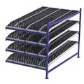 Unex Flow Cell Add-On Gravity Flow Rack, 96 in D, 60 in W, 4 Shelves ...