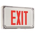 Dual-Lite Exit Sign, 8.7W, LED, Red/Wht, 1S SEWLSRWE-4X | Zoro