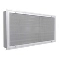 Price 12 in Rectangular Perforated Flush Mount Ceiling Diffuser, White ...