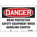 Condor Safety Sign, 10 in Height, 14 in Width, Fiberglass, Horizontal ...