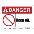 Condor Danger, KEEP OFF., 14 in W x 10 in H, Horizontal Rectangle ...