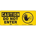 Condor Safety Sign, 7 in H, 17 in W, Polyethylene, Vertical Rectangle ...