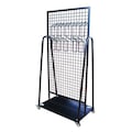 Westward Long Handle Mobile Tool Rack, 36 in W x 72 in H x 24 in D ...
