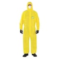 Microchem Coveralls, 25 PK, Yellow, Polyethylene, Zipper YY23-B-92-111 ...