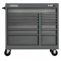 Proto 540S Rolling Cabinet, 15 Drawer, Gray, Steel, 41" W x 18" D x 42 ...
