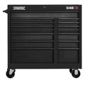 Proto 540S Rolling Tool Cabinet, 15 Drawer, Gloss Black, Steel, 41 in W ...